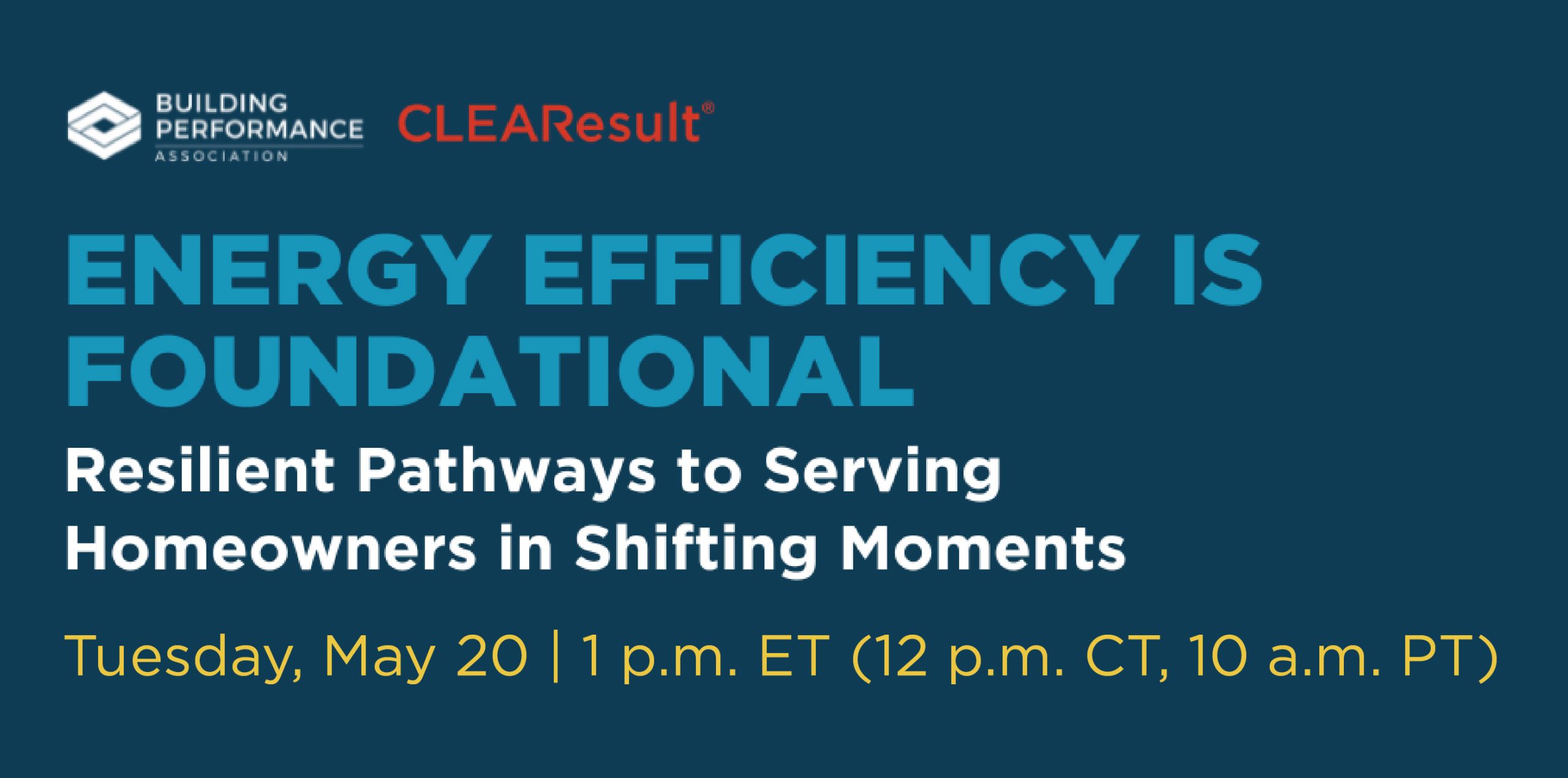 Energy Efficiency is Foundational: Resilient Pathways to Serving ...